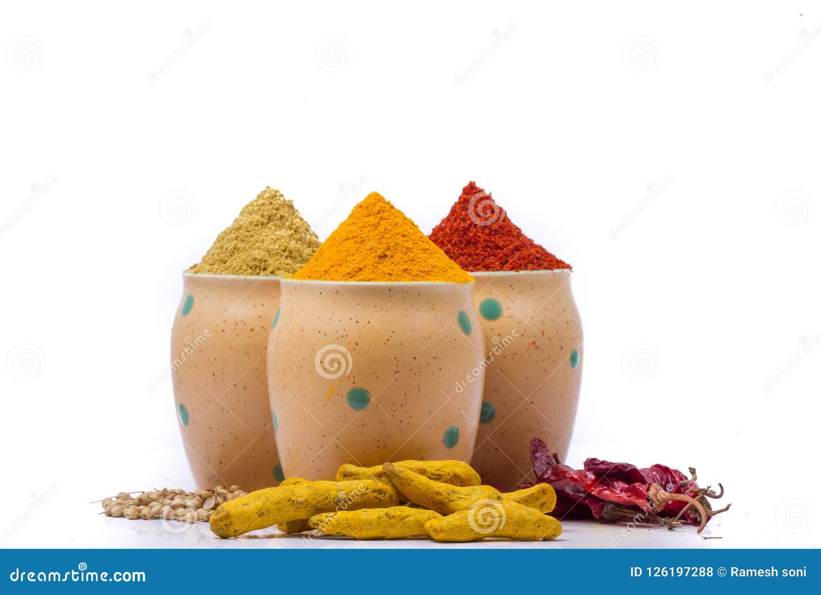 Indian powder isolated. stock photo. Image of herbs - 126197288