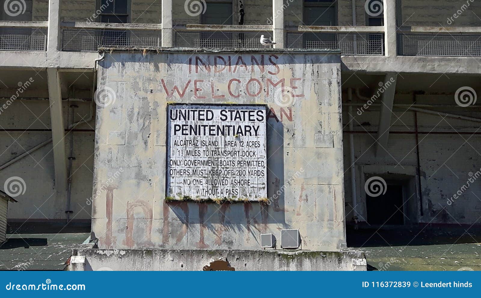 Alcatraz editorial stock image. Image of prison, indian - 116372839
