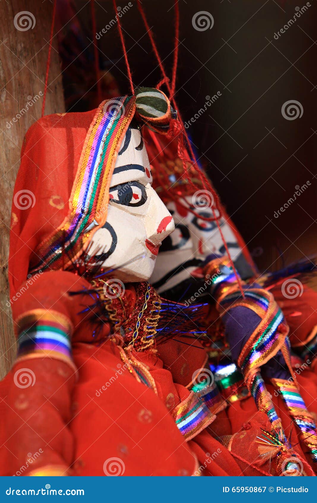 Indian puppets stock image. Image of female, painted - 65950867