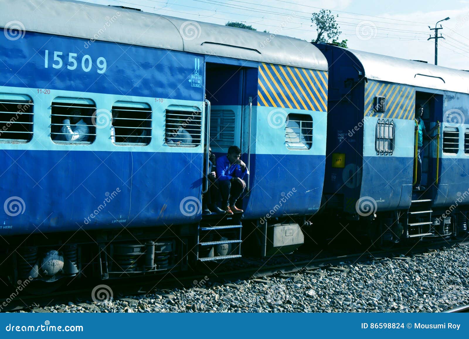 Indian Train Bogie Side View