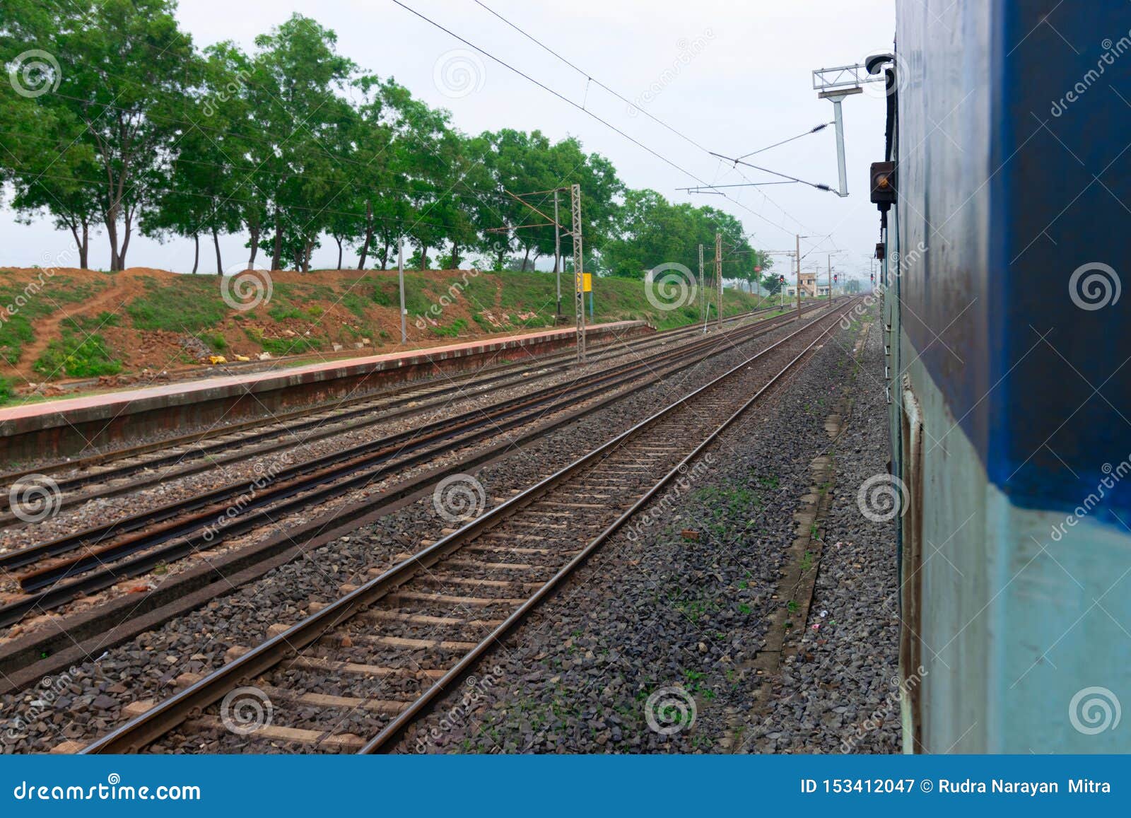 Indian rail lines stock image. Image of purulia, outdoors - 153412047