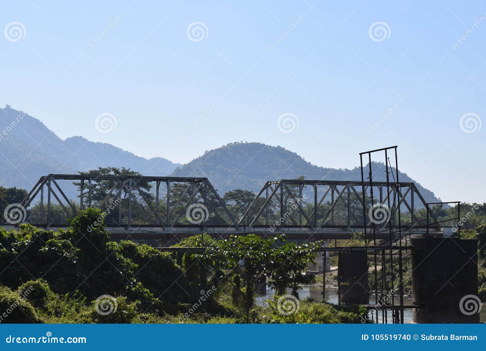 Indian Railway Bridge stock photo. Image of indian, outside - 105519740