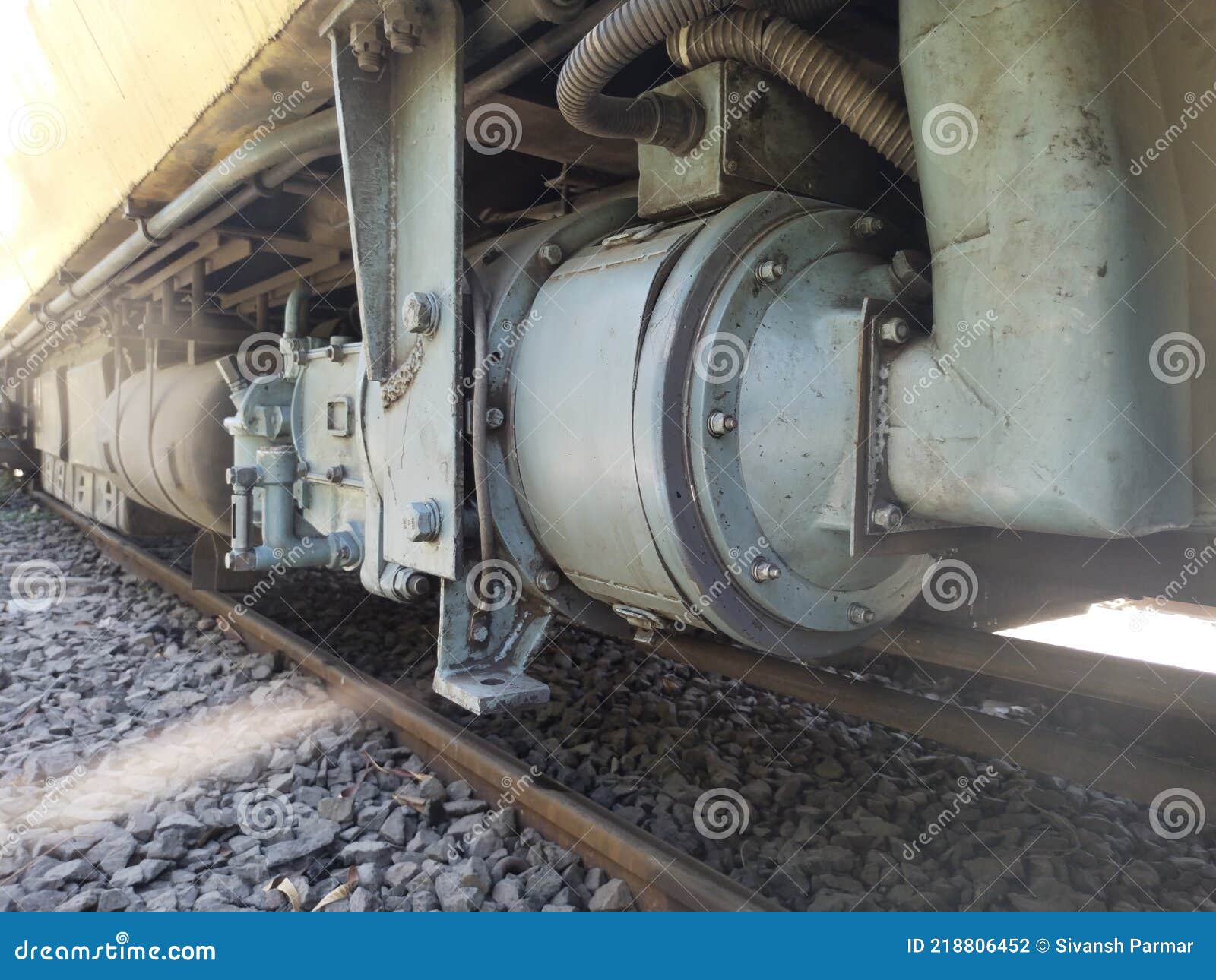 Indian railway engine stock photo. Image of track, railway - 218806452