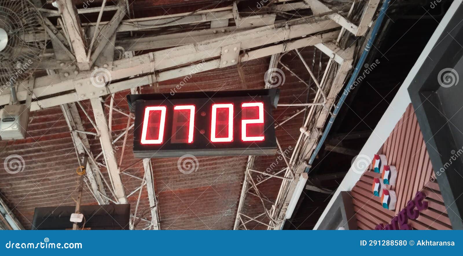 Indian Railway Station Clock, Railway Time Concept Image Stock Photo ...