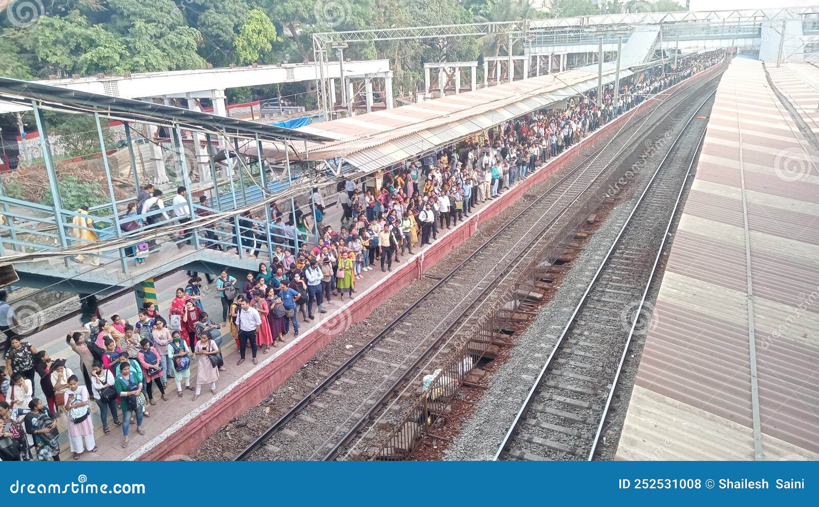 Indian Railway Station and Indian Peoples Editorial Stock Photo - Image ...