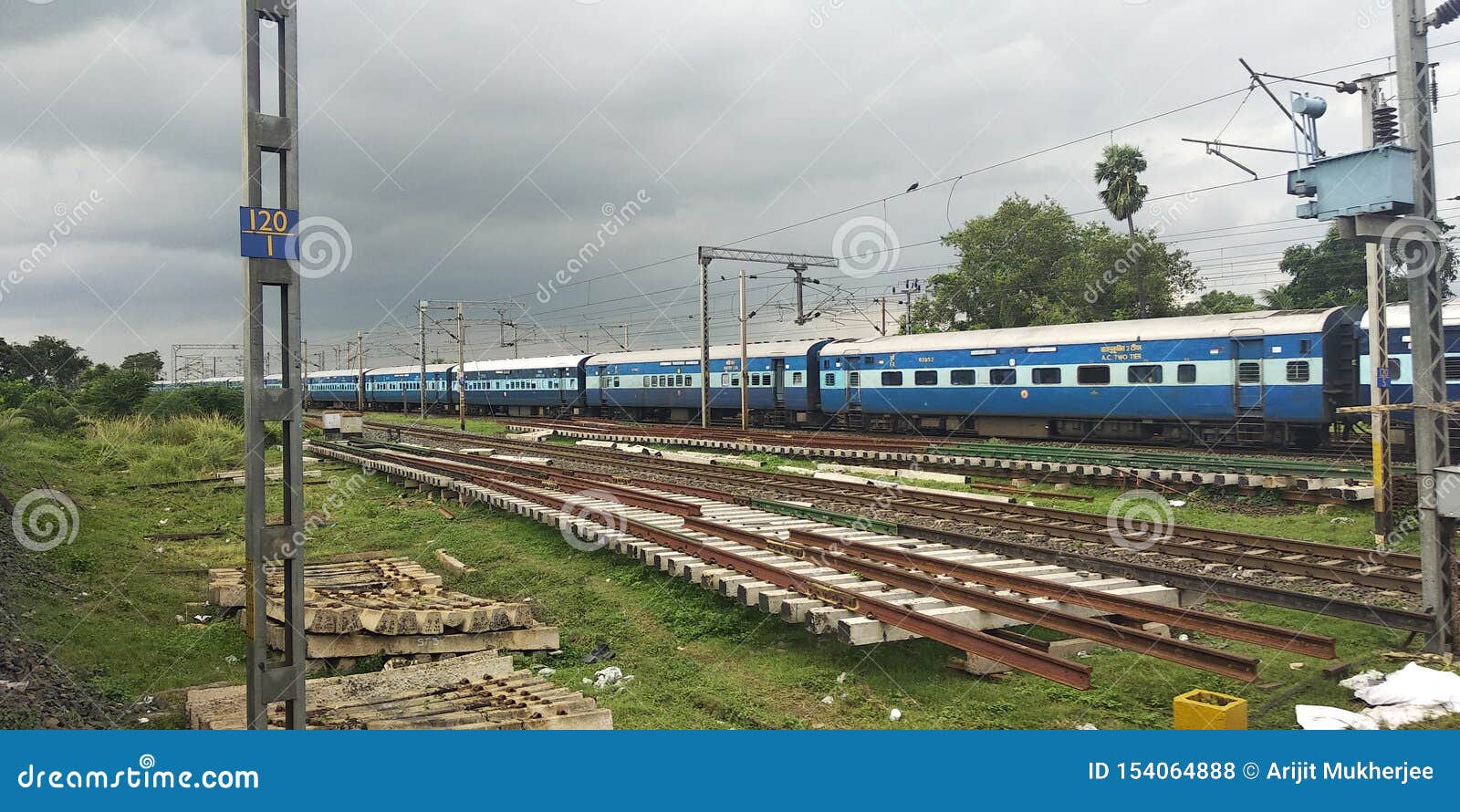 Indian Railway with Track stock photo. Image of track - 154064888