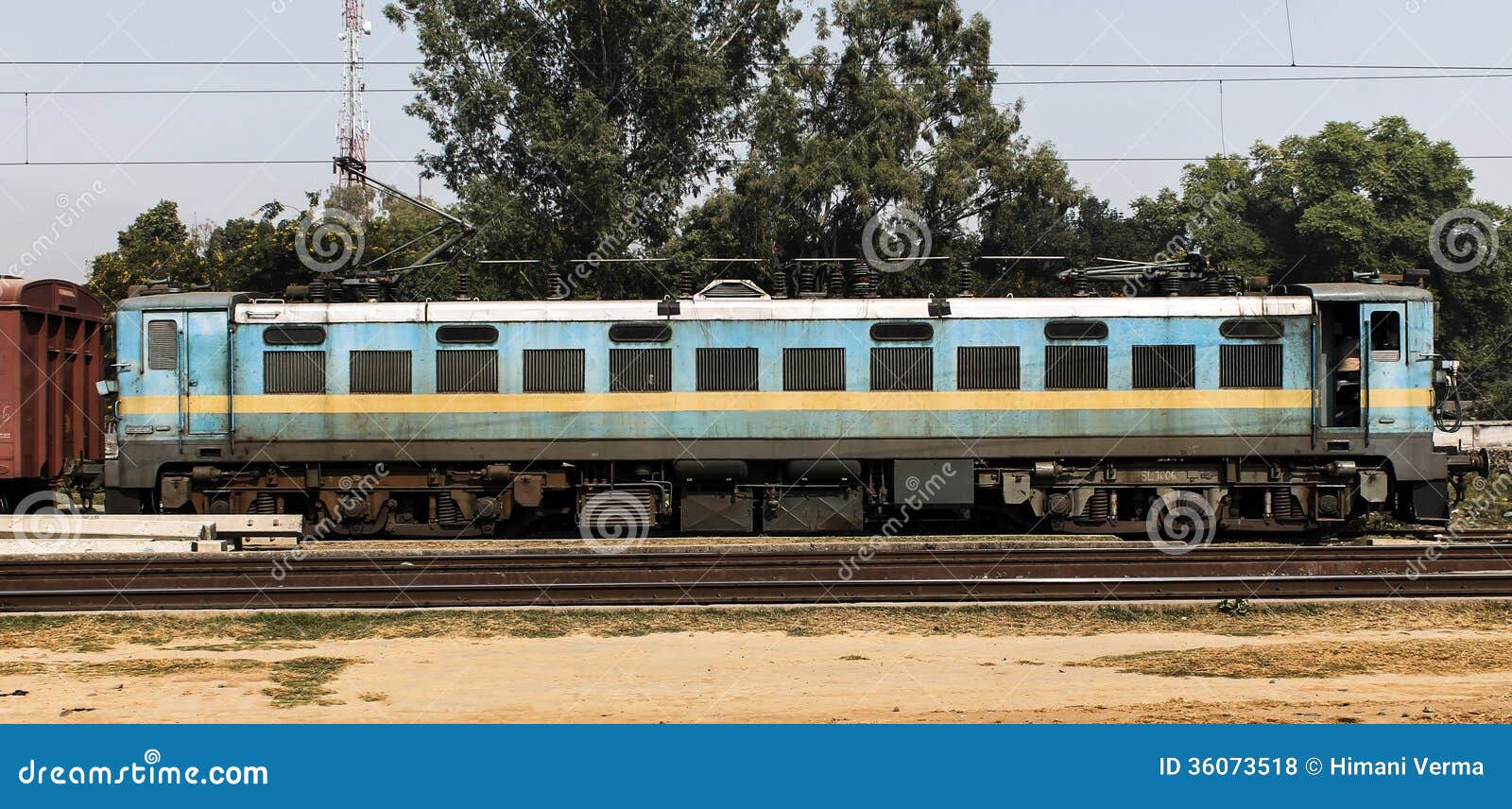 Indian Railway Train stock photo. Image of commerce, boxcar - 36073518