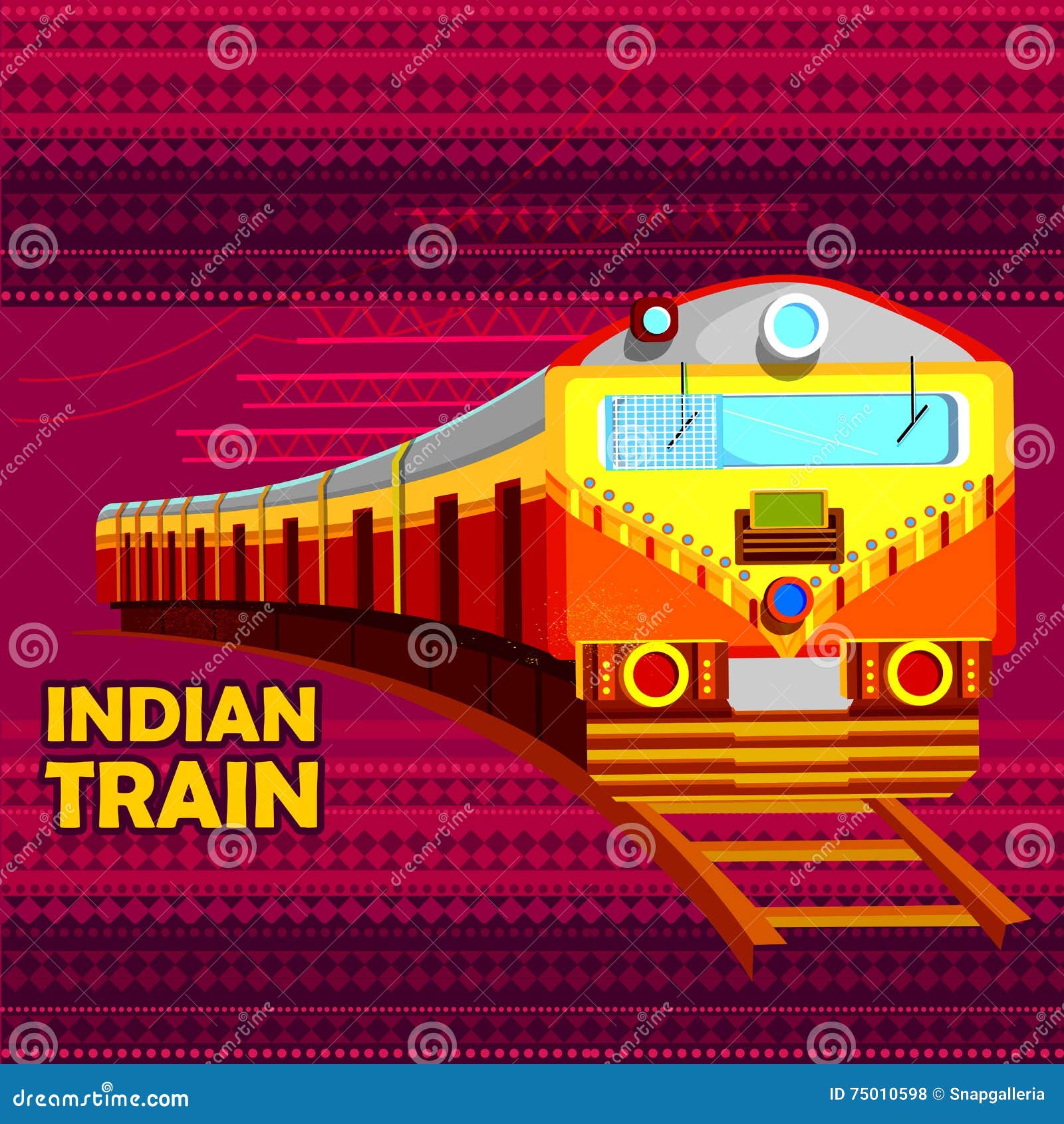 Indian Railway Stock Illustrations – 282 Indian Railway Stock ...