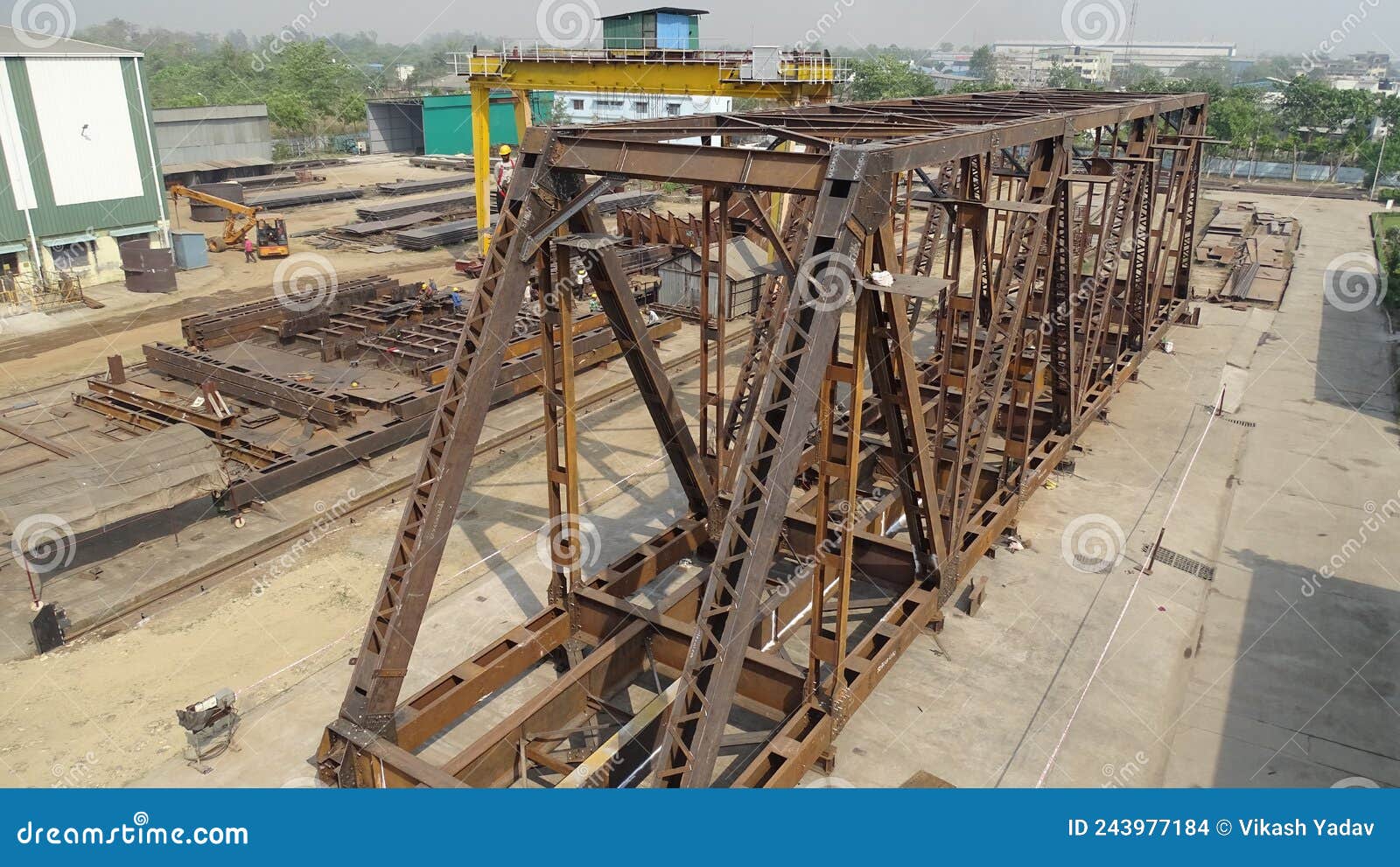 Open Web Girder Indian Railway 48.5 Meter Span Editorial Stock Image ...