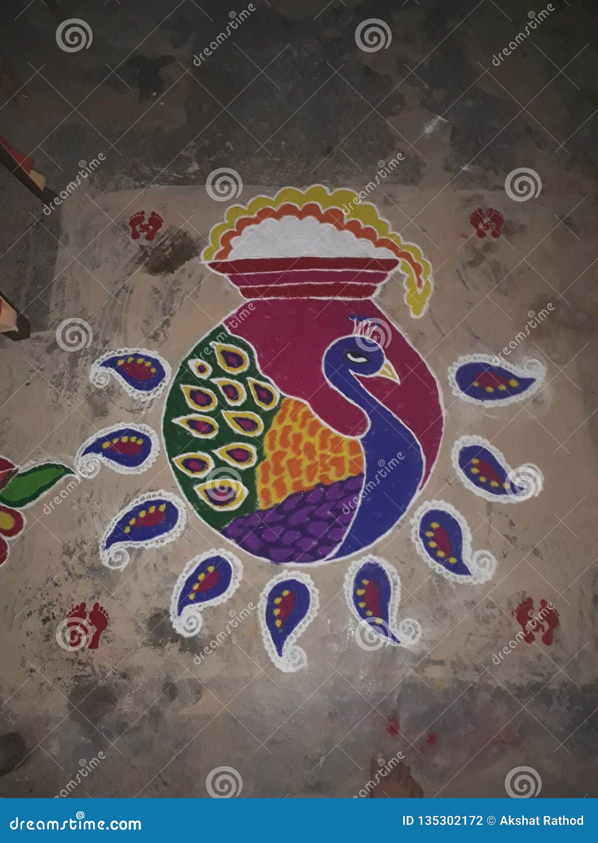Indian rangoli stock photo. Image of rangoli, 2018rangoli - 135302172