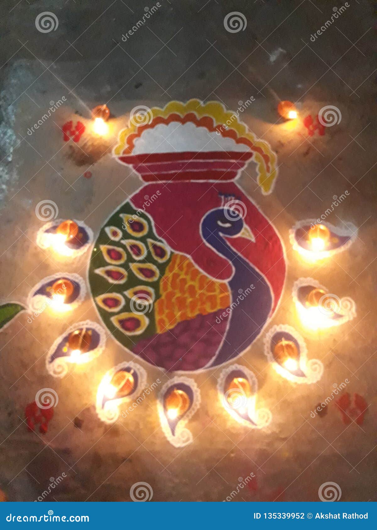 Indian rangoli stock photo. Image of rangoli, indian - 135339952