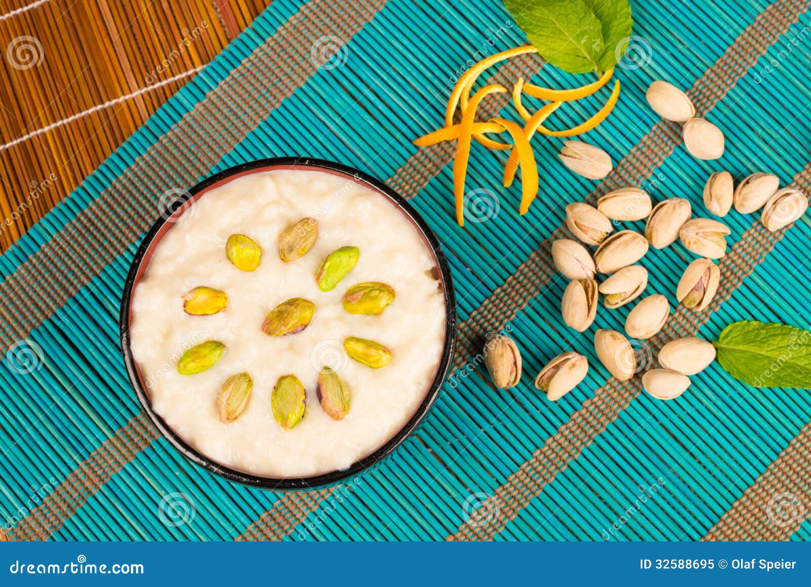 Indian Rice Pudding and Ingredient Stock Image - Image of traditional ...