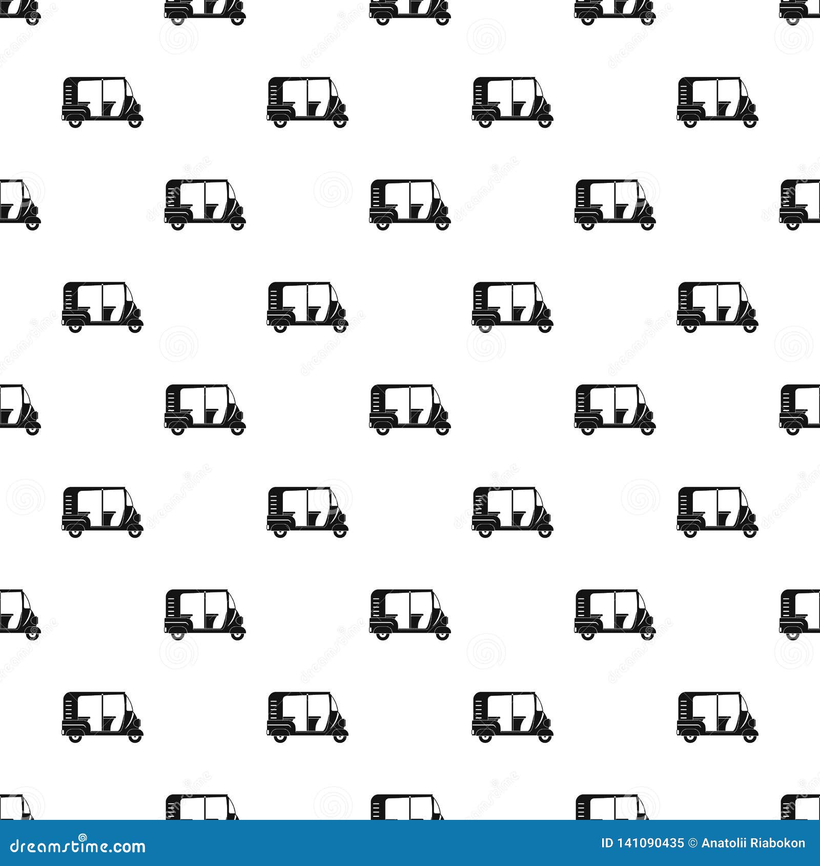 Indian Rickshaw Pattern Seamless Vector Stock Vector - Illustration of ...