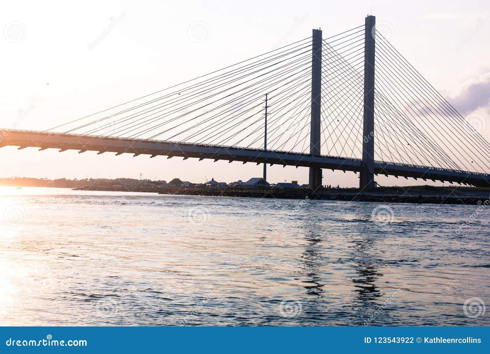Indian river inlet bridge stock photo. Image of atlantic - 123543922