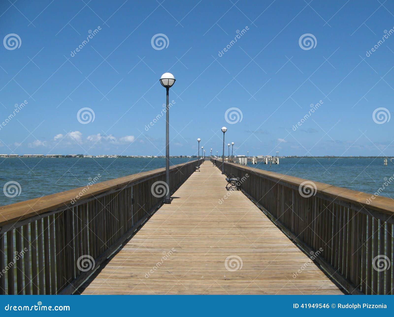 Indian River Park pier stock photo. Image of nature, landscape - 41949546
