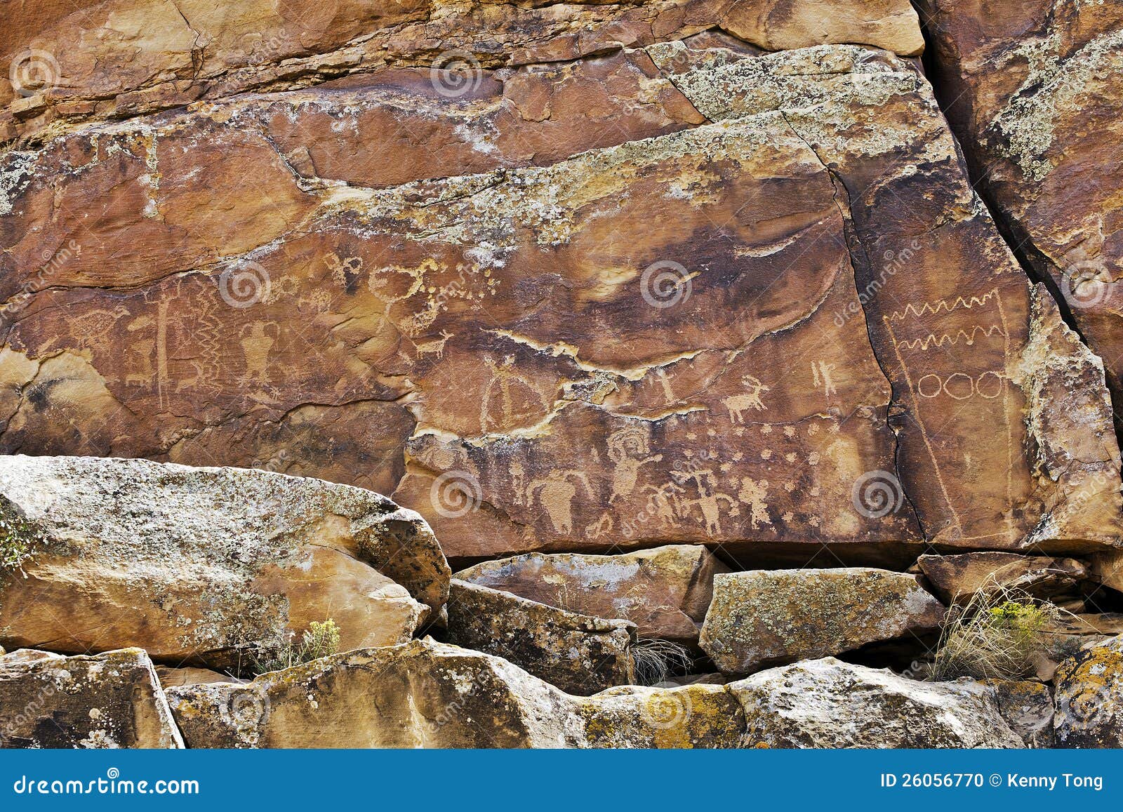 Indian Rock Art stock photo. Image of communication, historic - 26056770