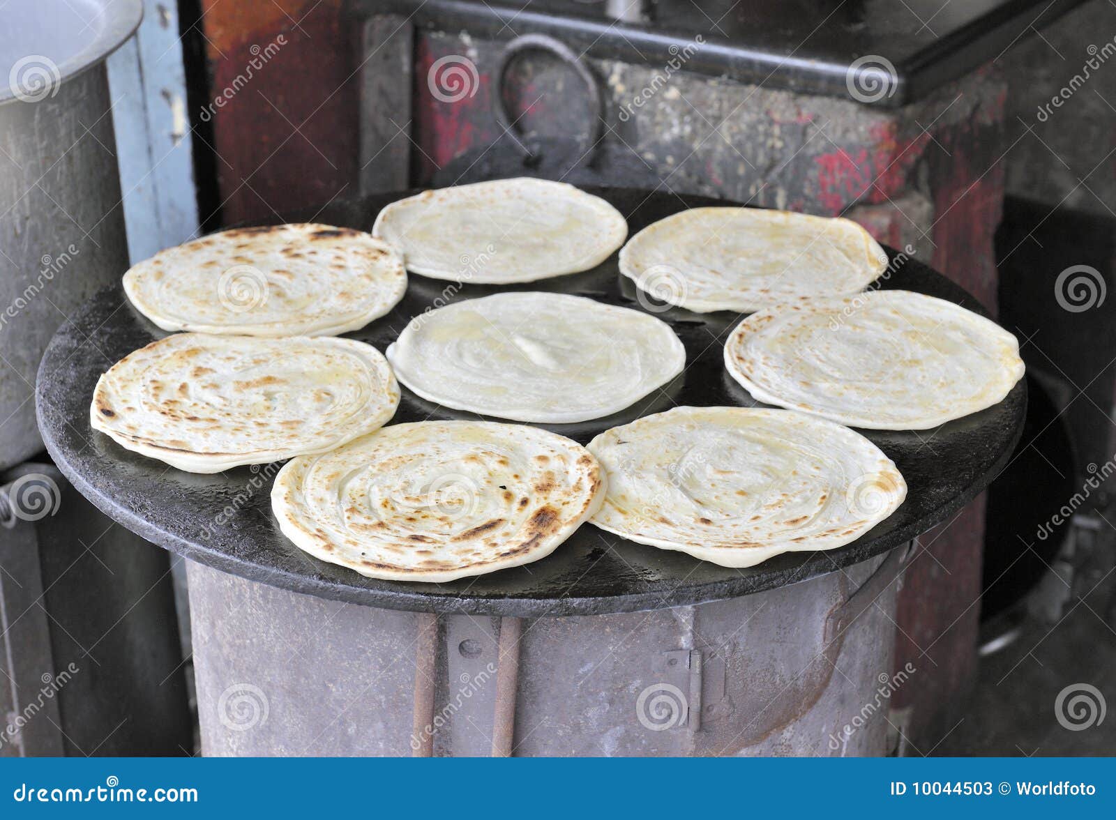Indian Roti Paratha bread stock image. Image of traditional - 10044503