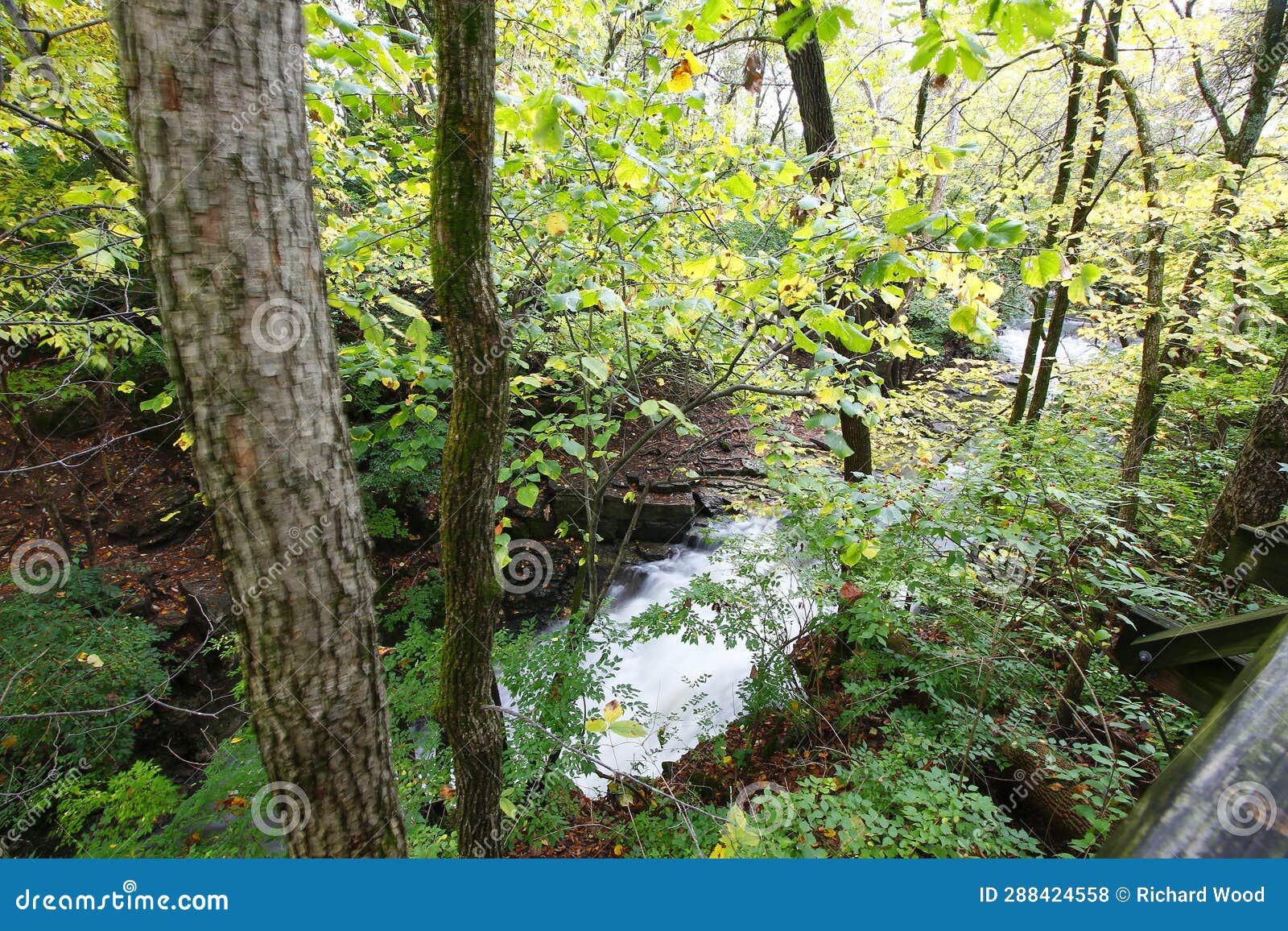 Indian Run Falls Park, Dublin, Ohio Stock Photo - Image of waterfall ...