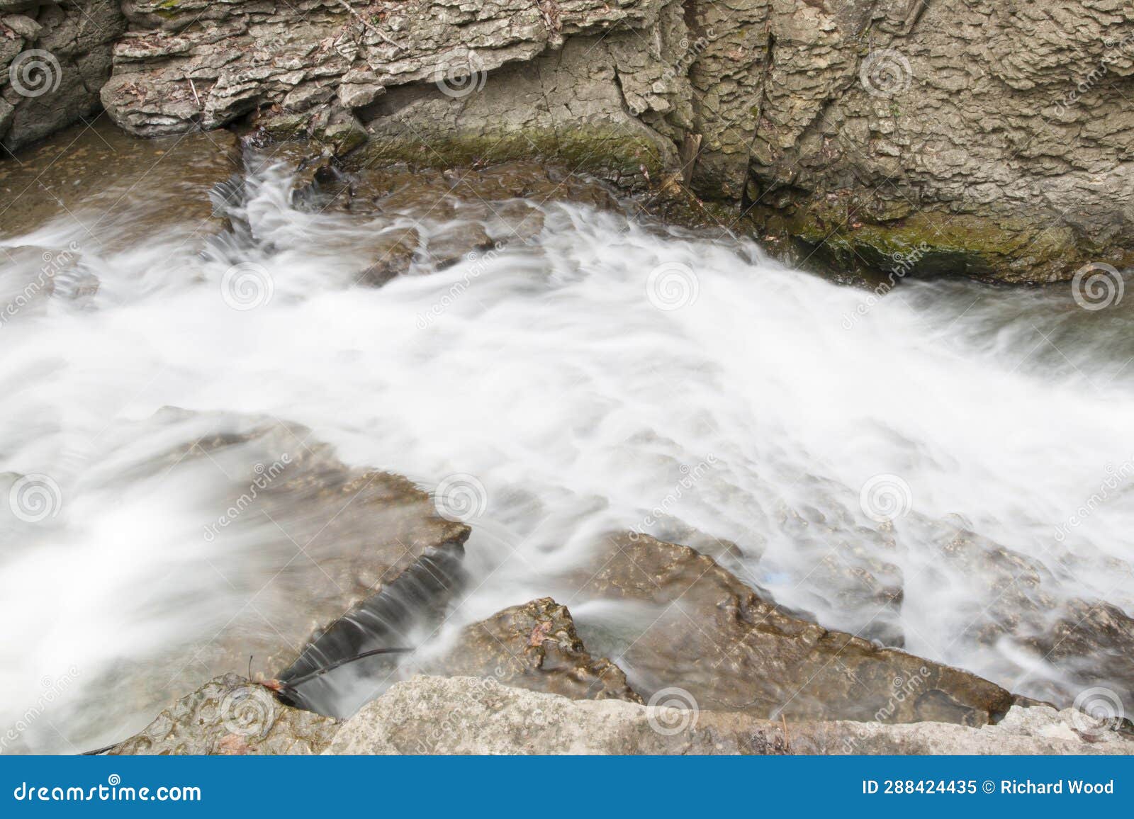 Indian Run Falls Park, Dublin, Ohio Stock Image - Image of forest ...