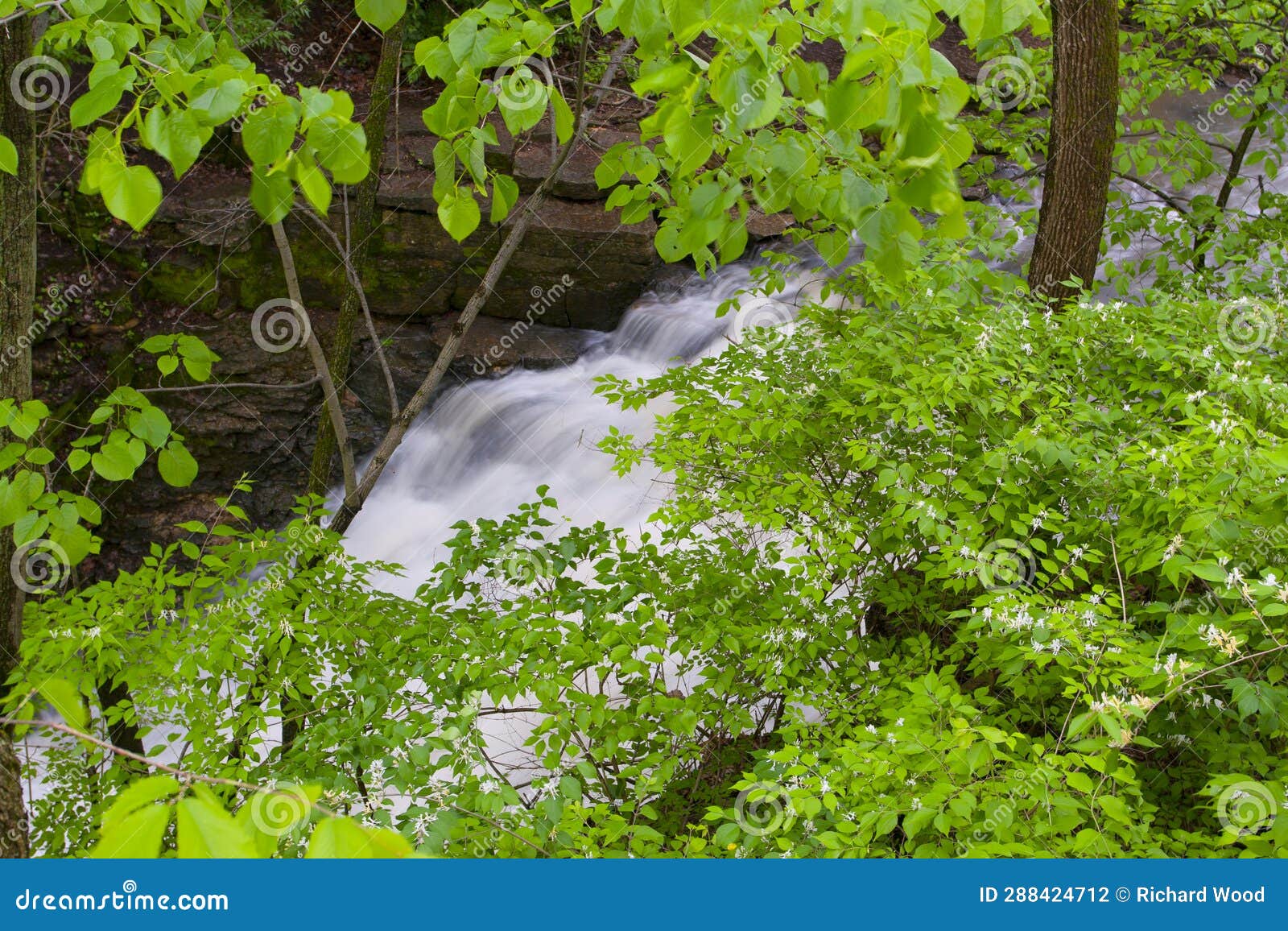 Indian Run Falls Park, Dublin, Ohio Stock Photo - Image of columbus ...