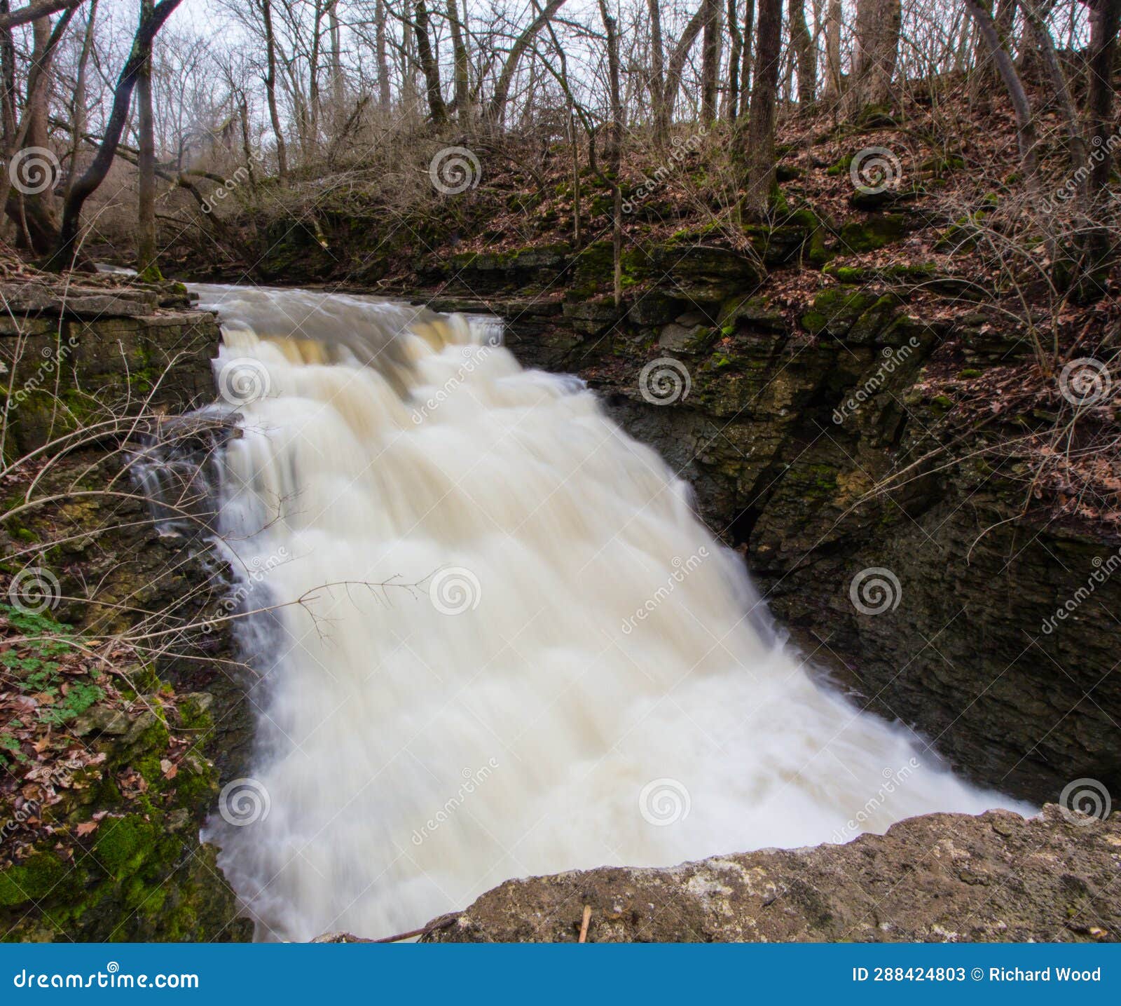 Indian Run Falls Park, Dublin, Ohio Stock Image - Image of columbus ...