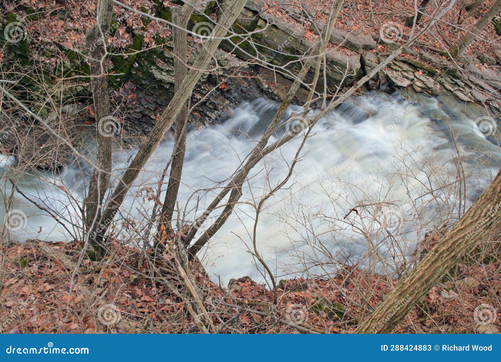 Indian Run Falls Park, Dublin, Ohio Stock Image - Image of dublin ...