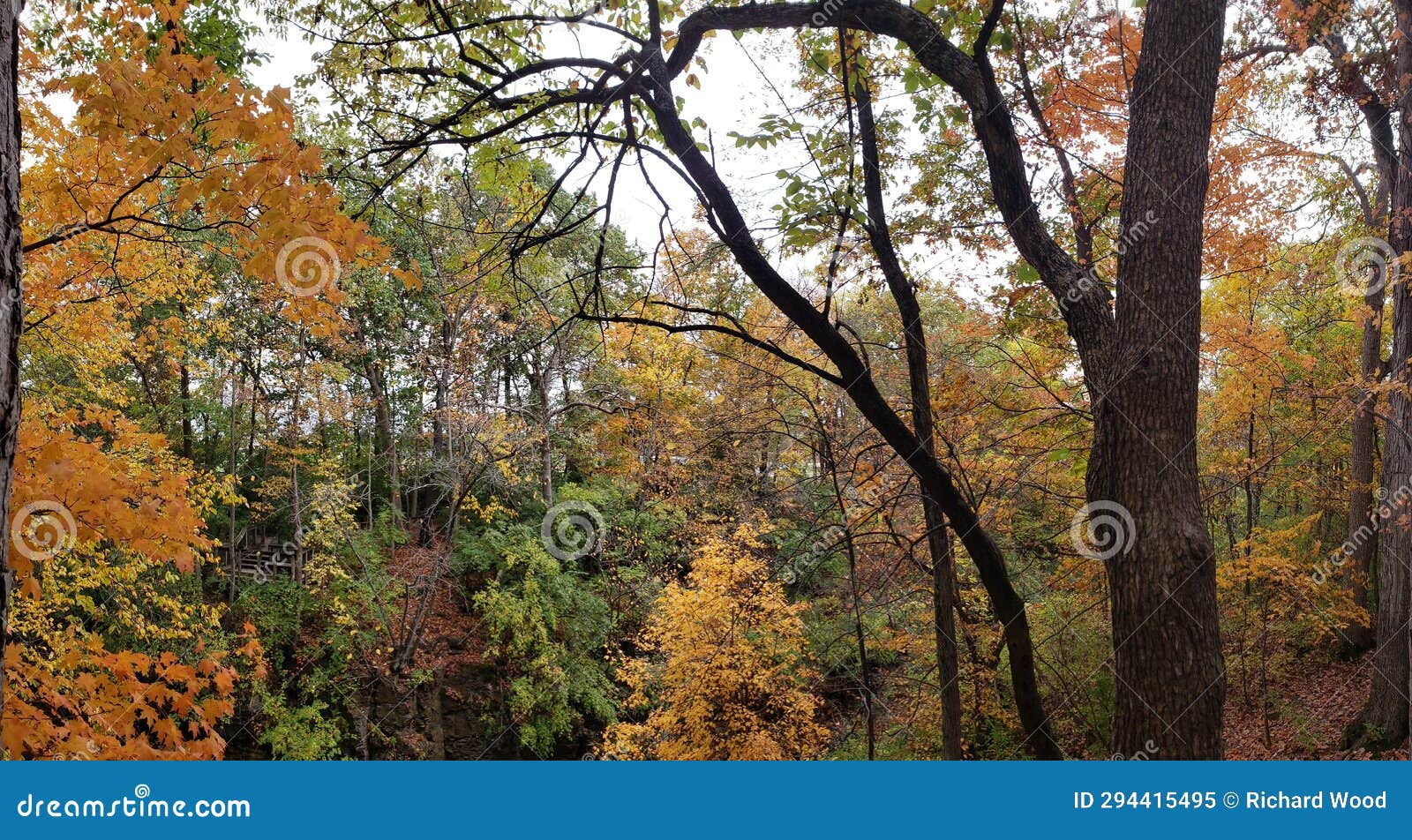 Indian Run Park in Autumn, Dublin, Ohio Stock Image - Image of exposure ...