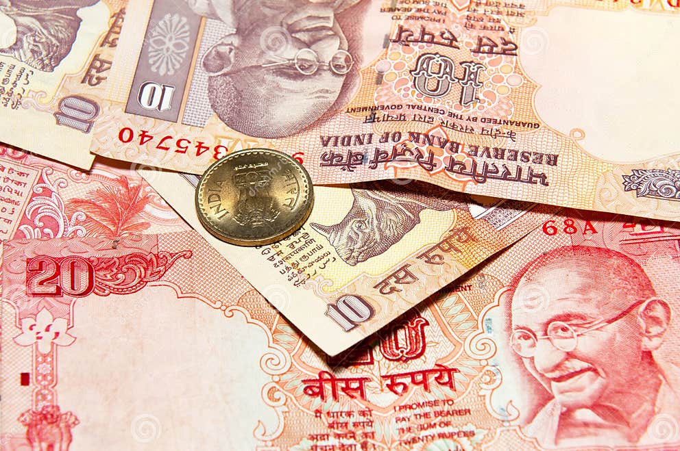 Indian Rupee stock image. Image of mahatma, global, exchange - 17383089