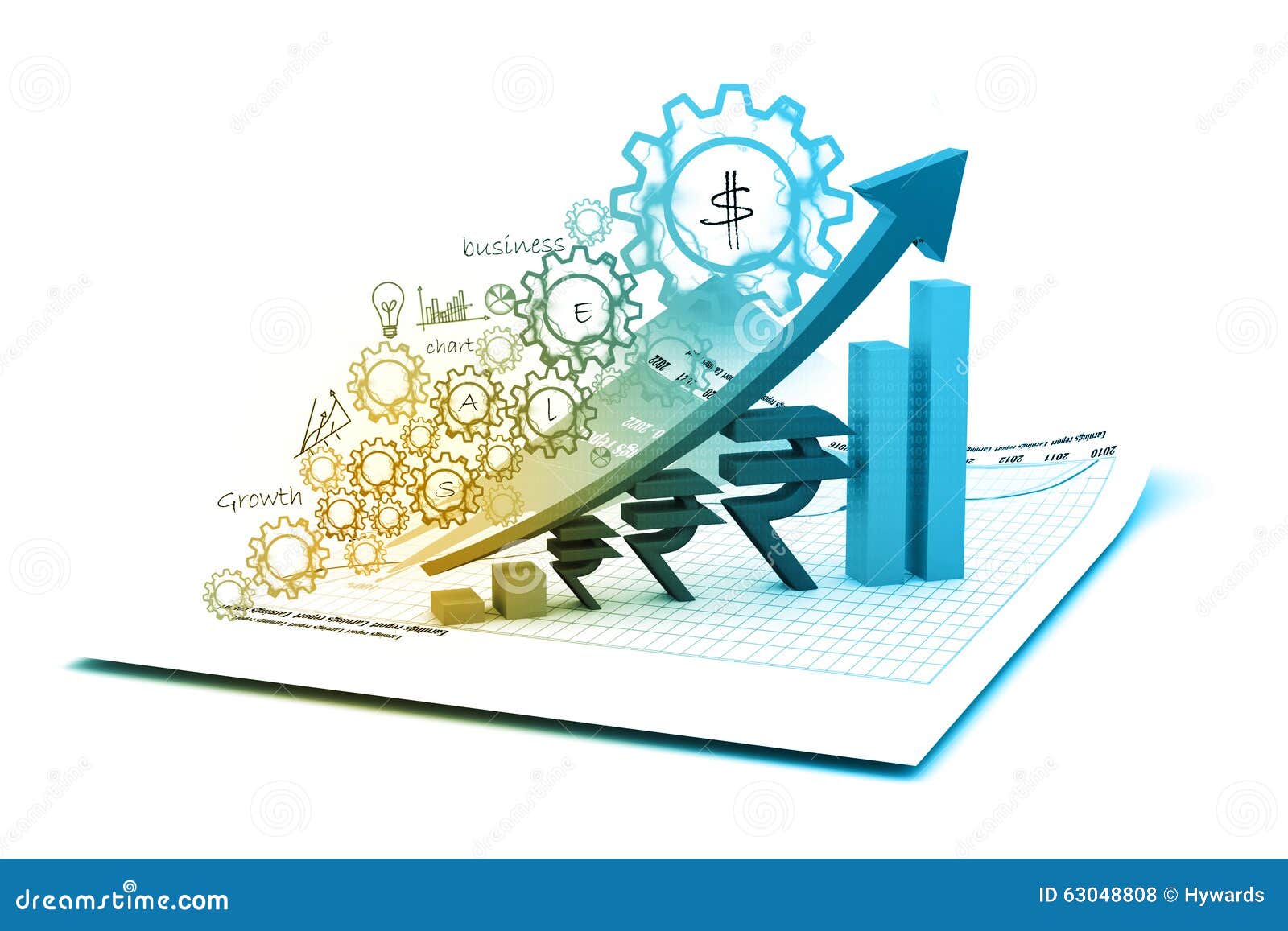 Indian rupee growth chart stock photo. Image of finance - 63048808