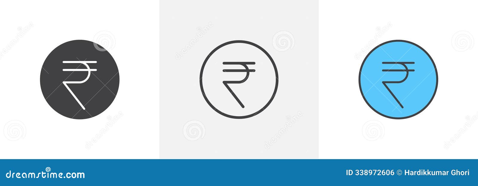 Rupee Icon. Indian Currency Symbol On A Banknote Vector Illustration ...
