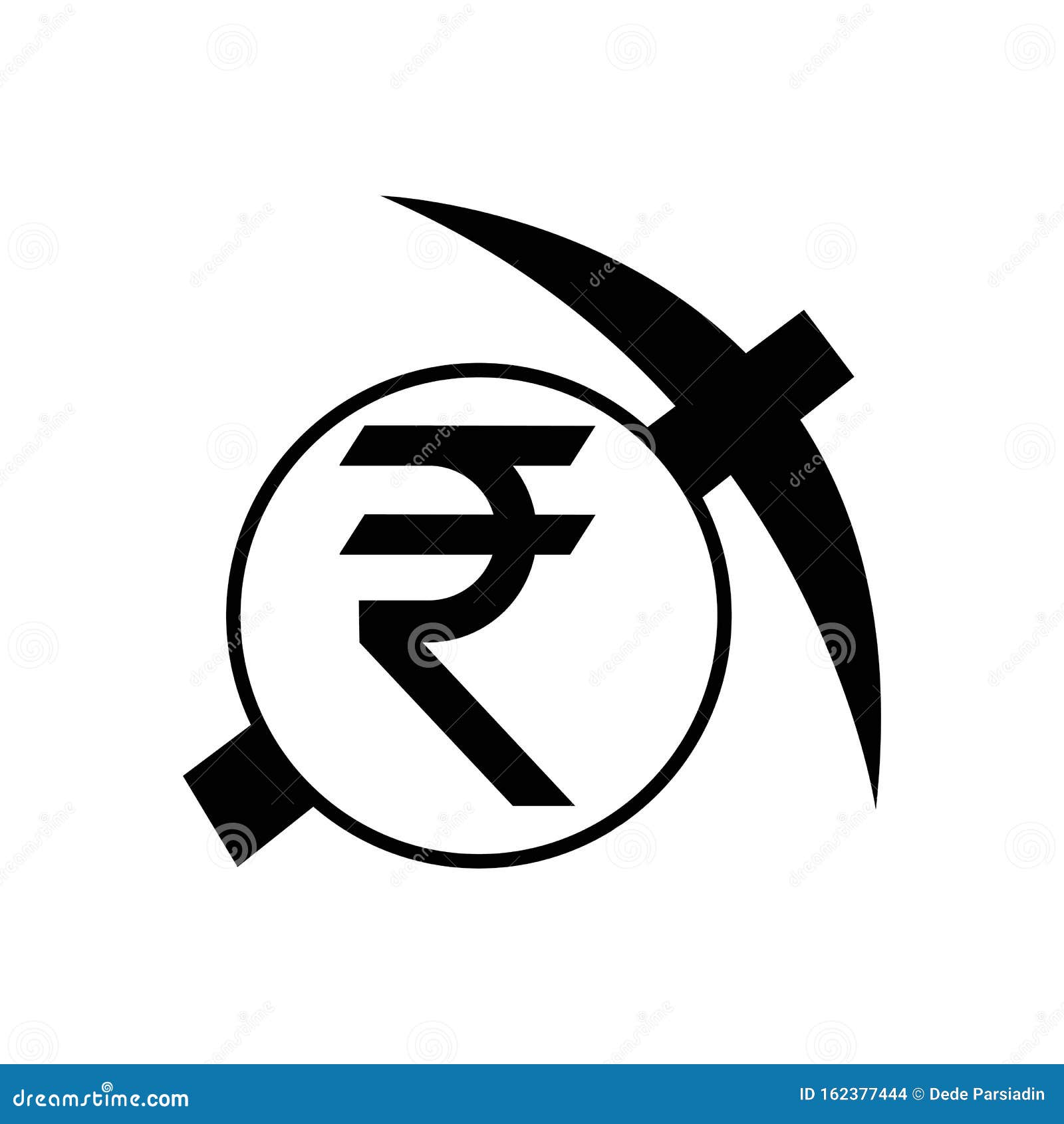 Indian Rupee Icon. Indian Rupee Sign Vector Stock Vector - Illustration ...