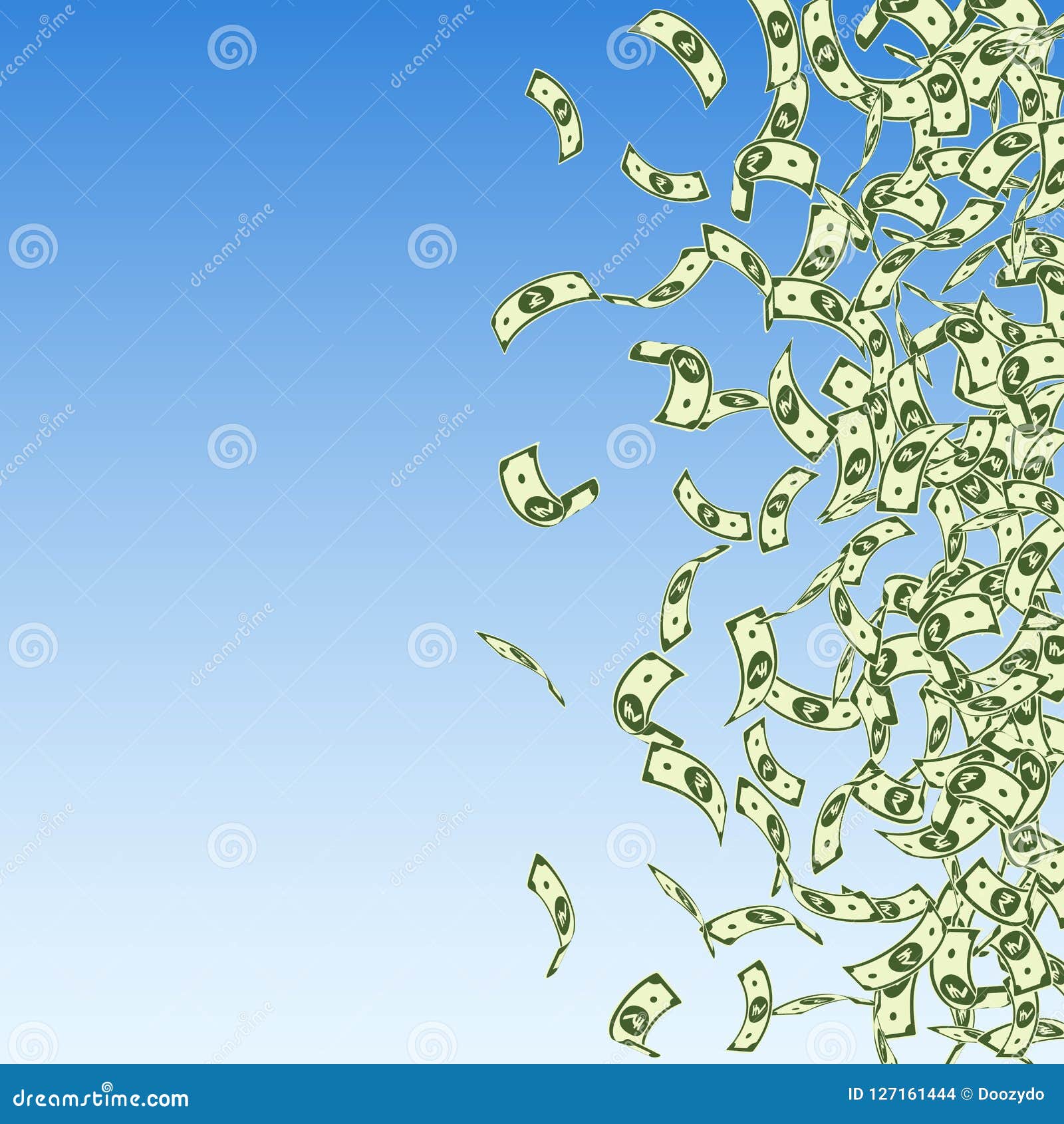 India Money. Indian Rupee Banknotes. 50 INR Rupees Bills. 3d ...