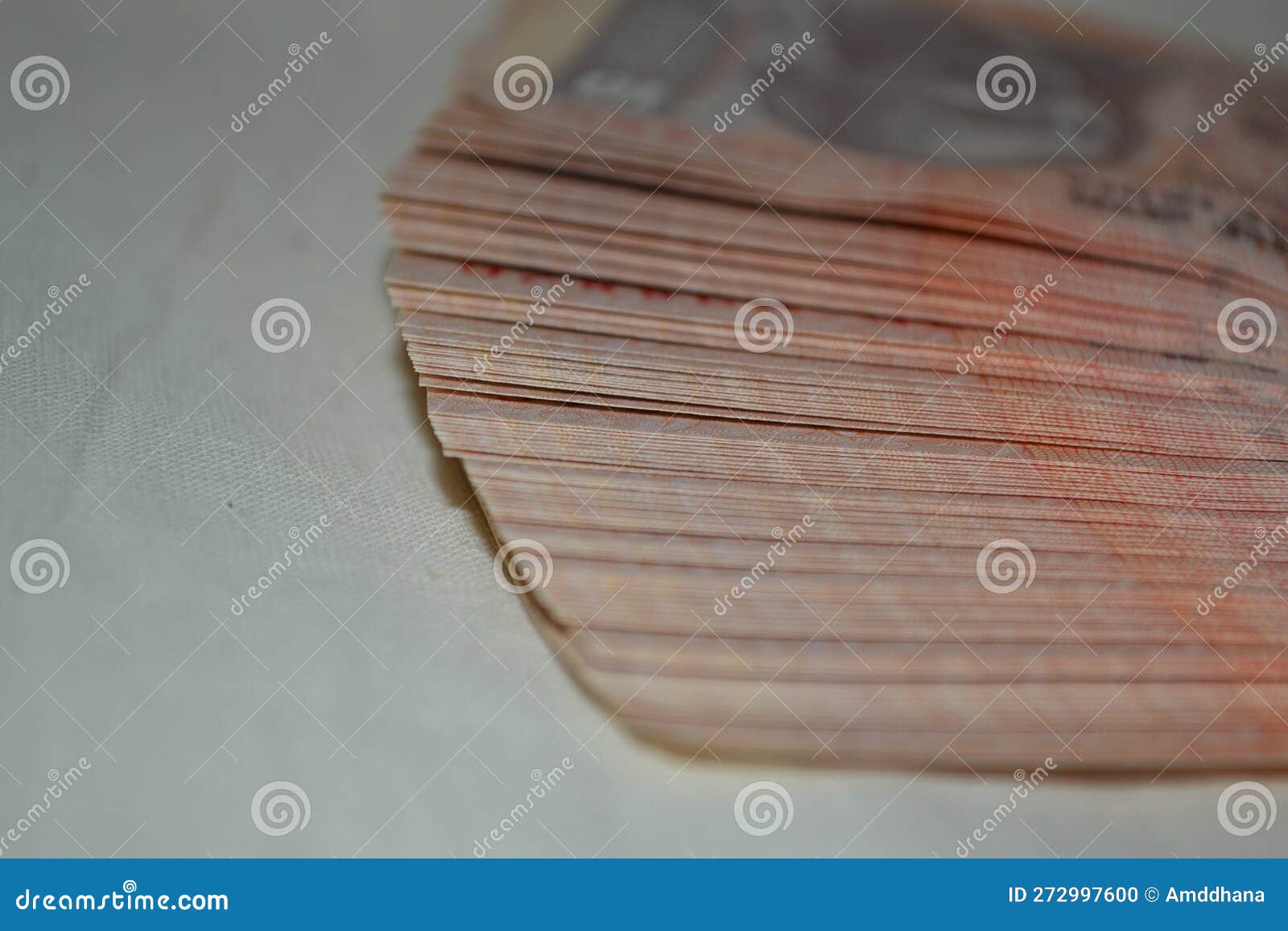 Indian Rupee Stacked on the White Background Stock Photo - Image of ...
