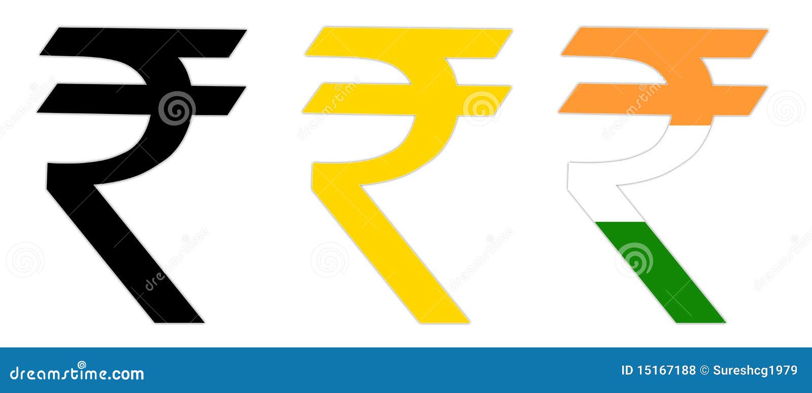 Indian Rupee symbol stock illustration. Illustration of flag - 15167188
