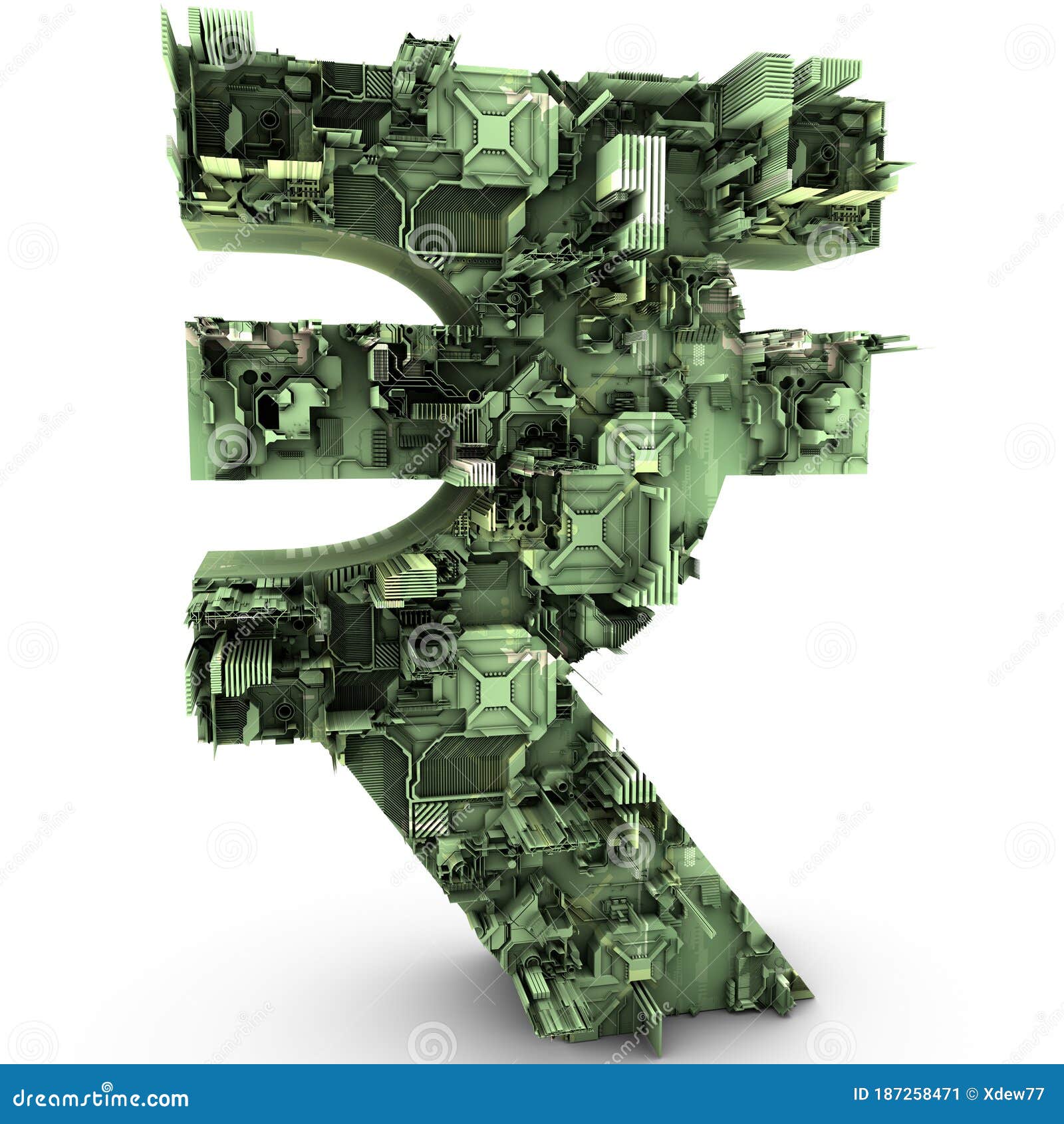 Indian Rupee Symbol Technical Stock Illustration - Illustration of ...
