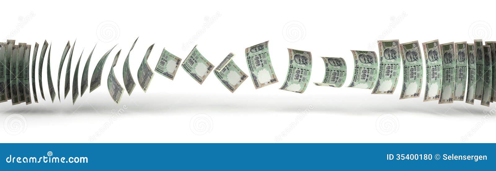 Indian Money Flying Png