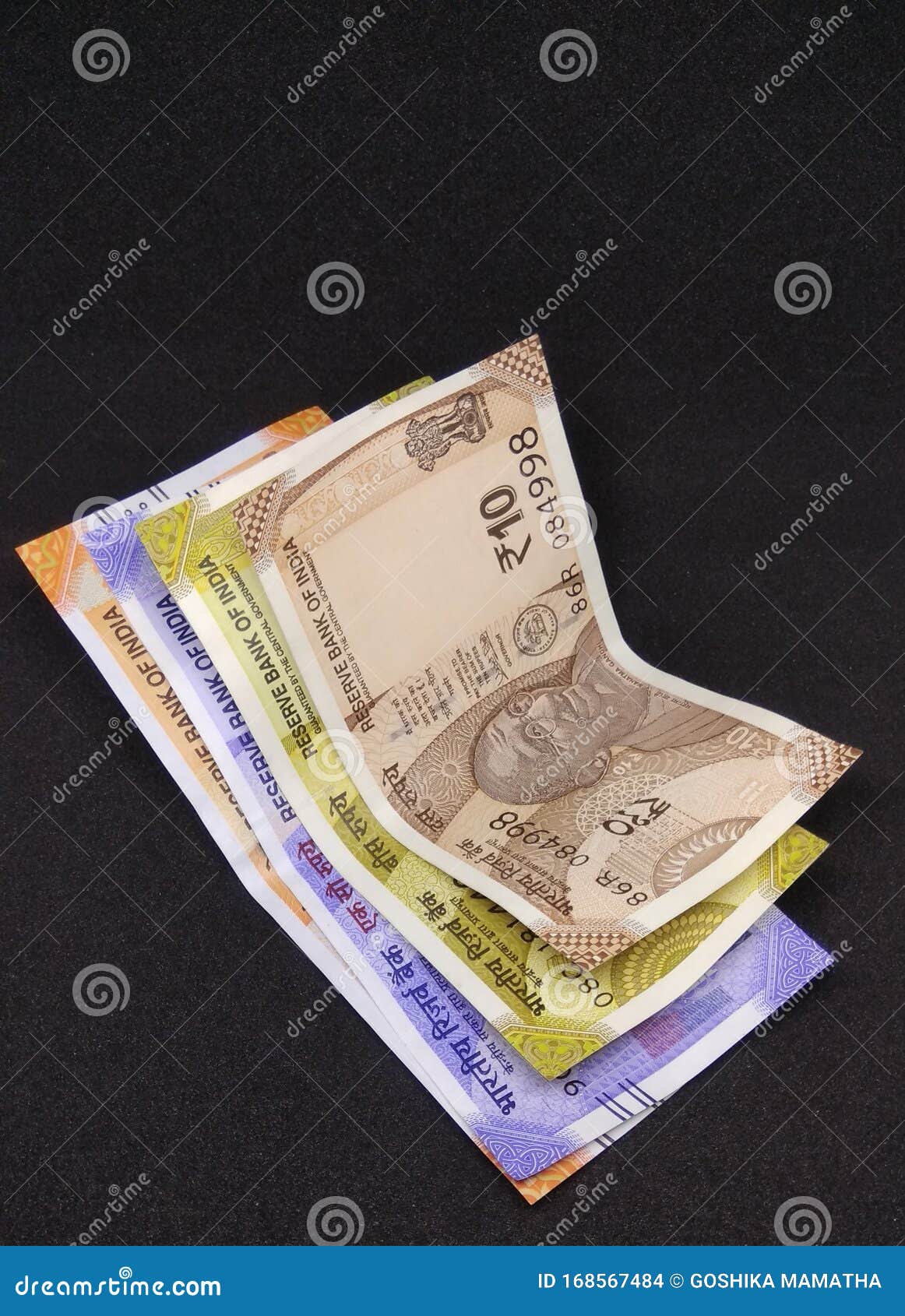 Indian Rupees Currency Notes, Multi Colour Currency Stock Photo - Image ...