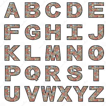 Indian Rupees Font with Outline Stock Illustration - Illustration of ...