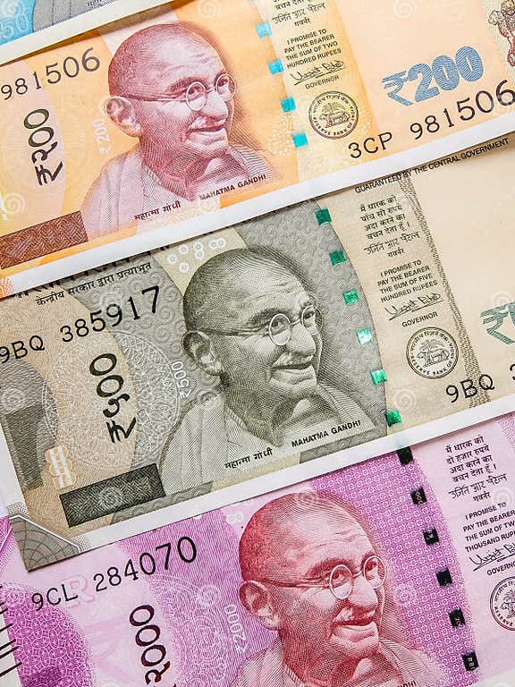 Indian rupees, new notes. stock image. Image of note - 127817135
