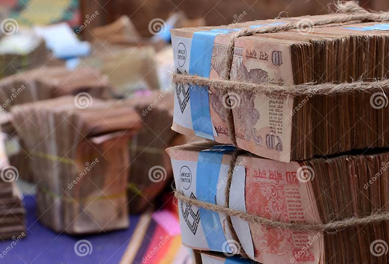 Indian rupees stack stock image. Image of bills, indian - 35068435