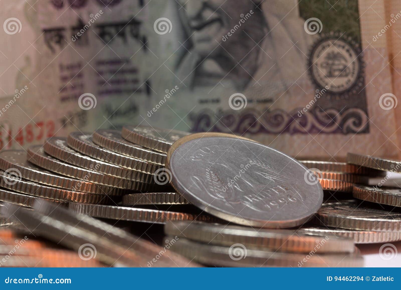 1 Indian Ruppe stock photo. Image of earn, banking, despair - 94462294