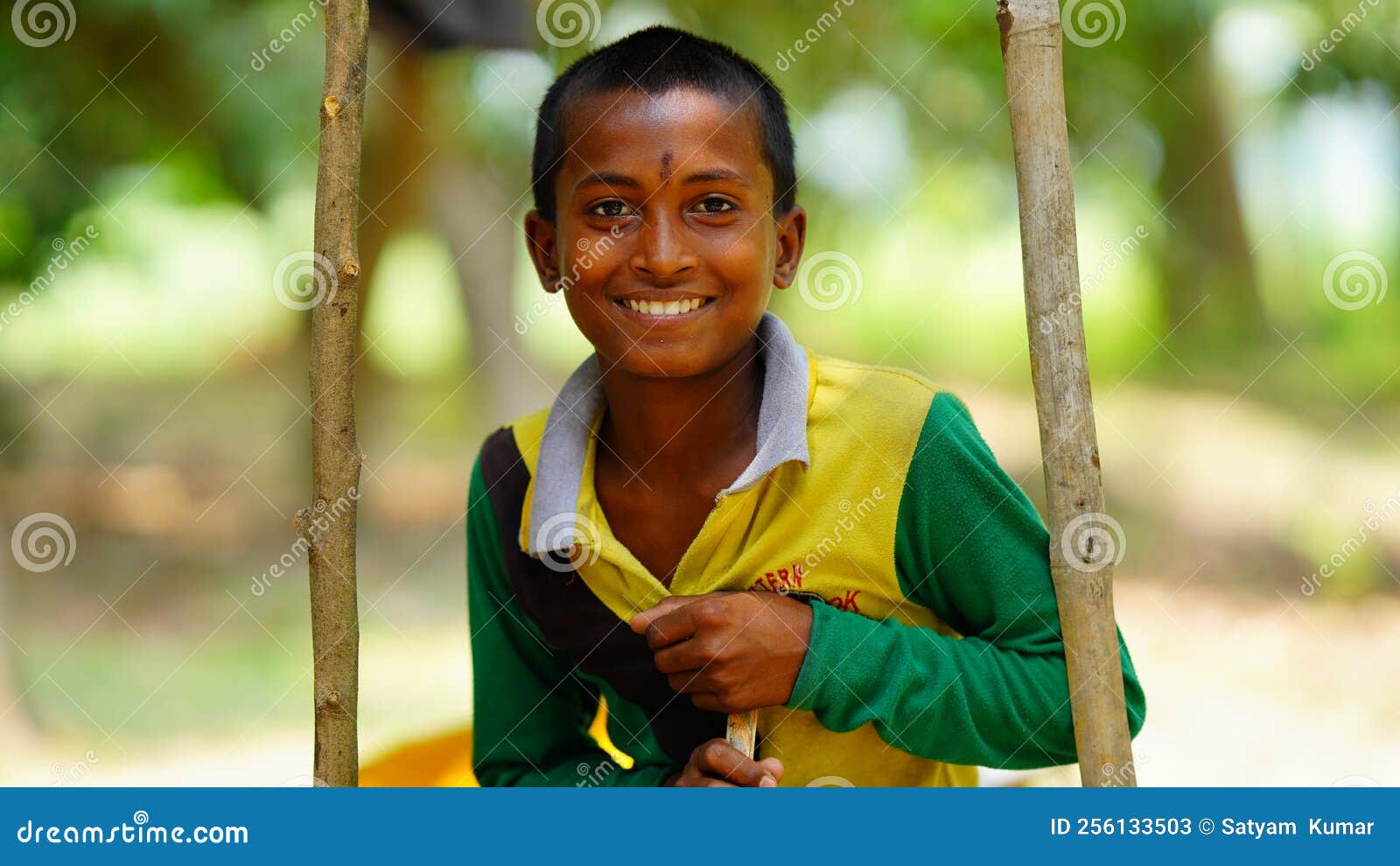 Indian Rural Boy in the Farm Editorial Stock Photo - Image of ...