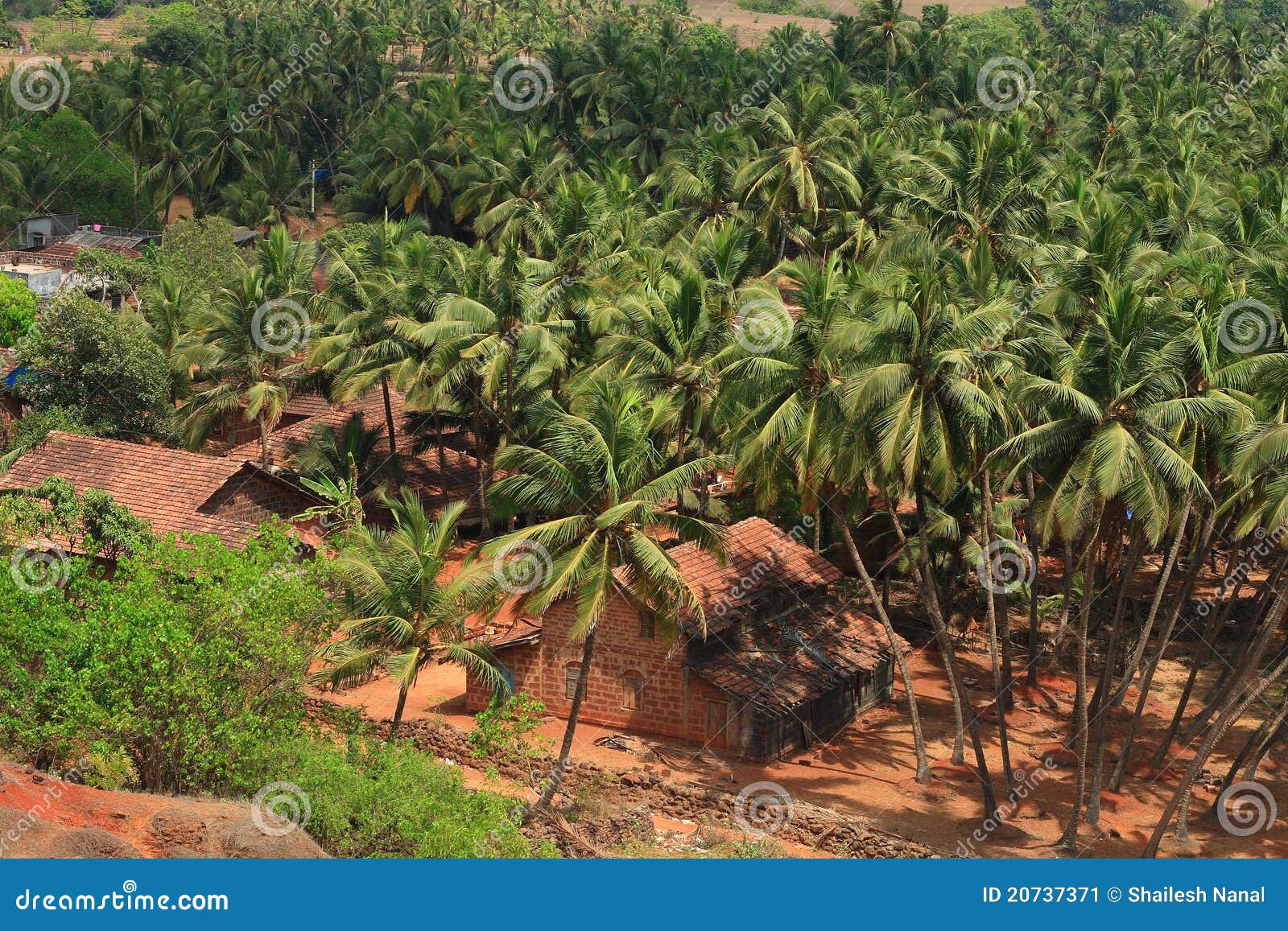 Indian rural landscape stock image. Image of beauty, architecture ...