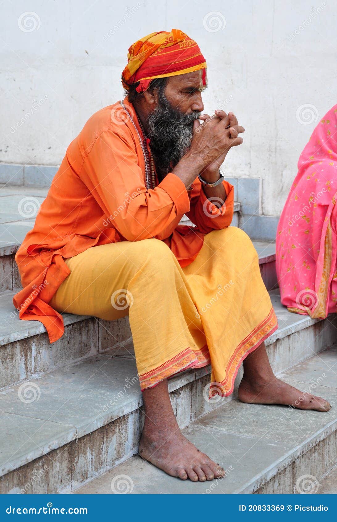 Indian sadhu editorial stock image. Image of pure, holy - 20833369