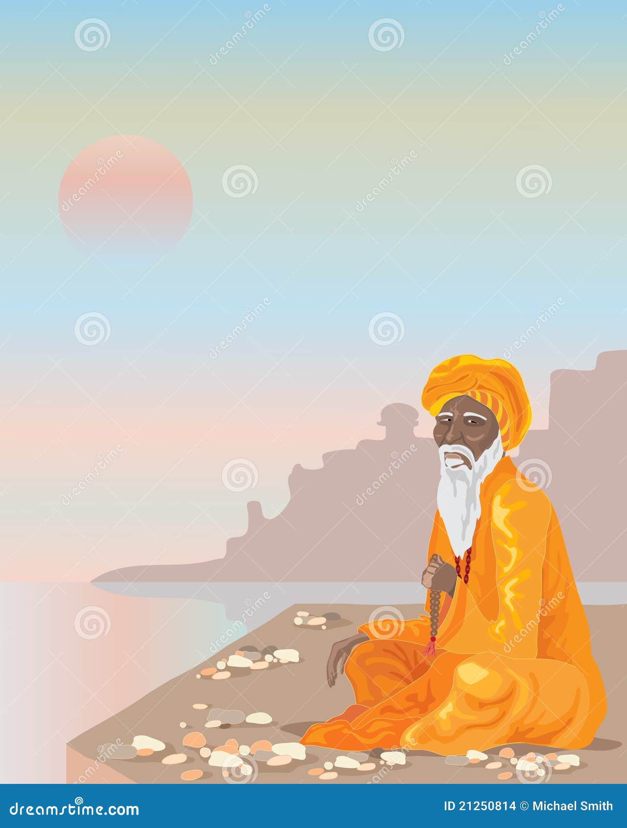 Sadhu Sitting Stock Illustrations – 33 Sadhu Sitting Stock ...