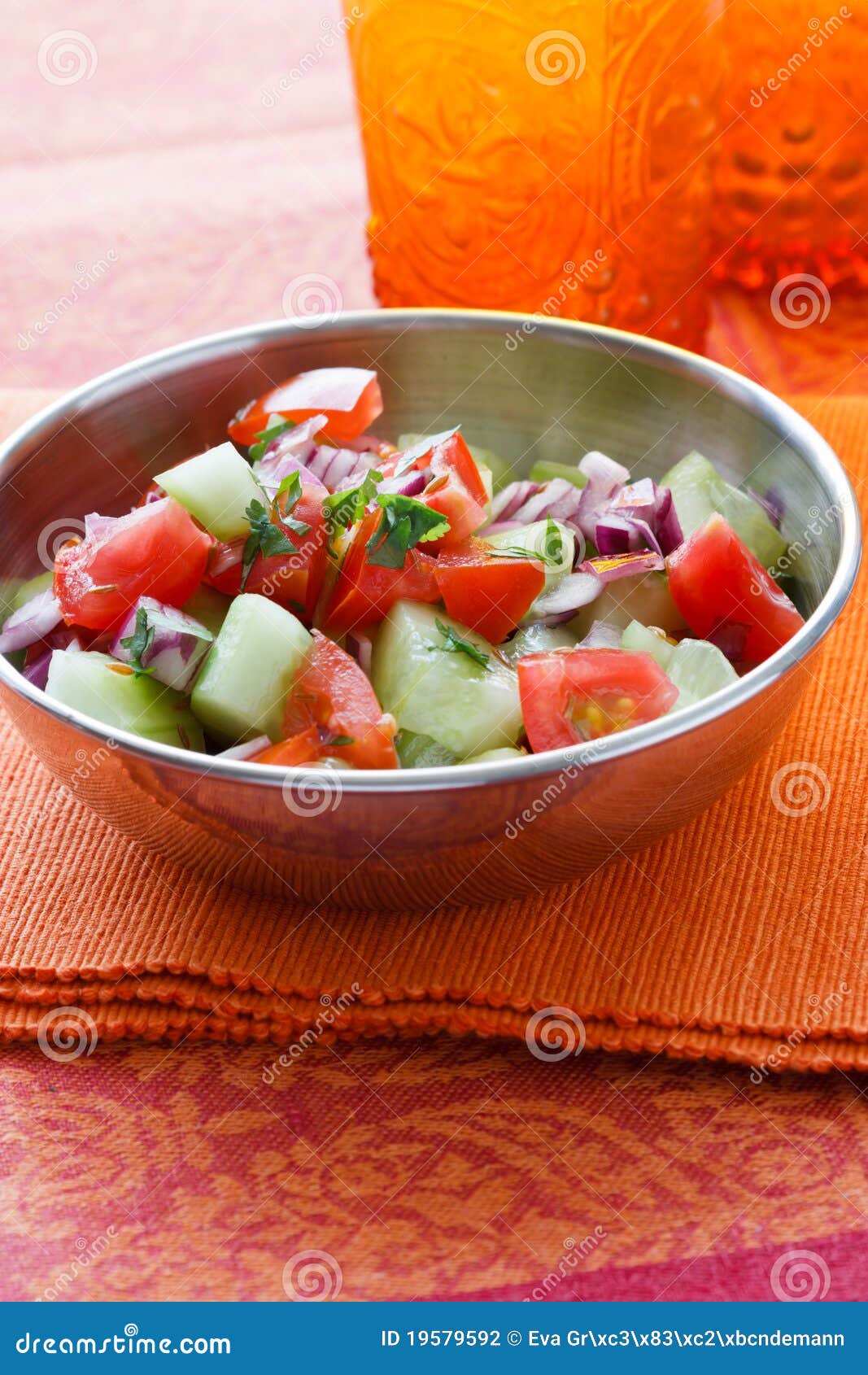 Indian Salad stock photo. Image of india, appetizer, tomato - 19579592