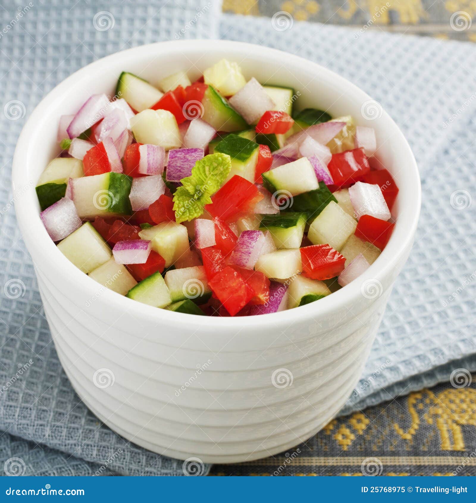 Indian Salad Kachumber stock image. Image of food, indian - 25768975