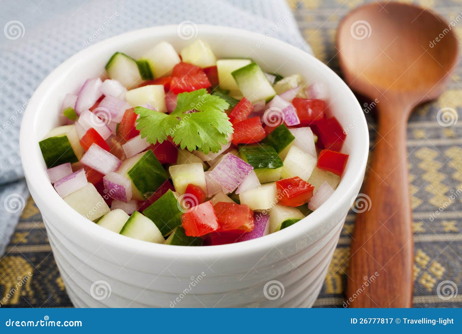 Indian Salad Kachumber stock image. Image of chopped - 26777817