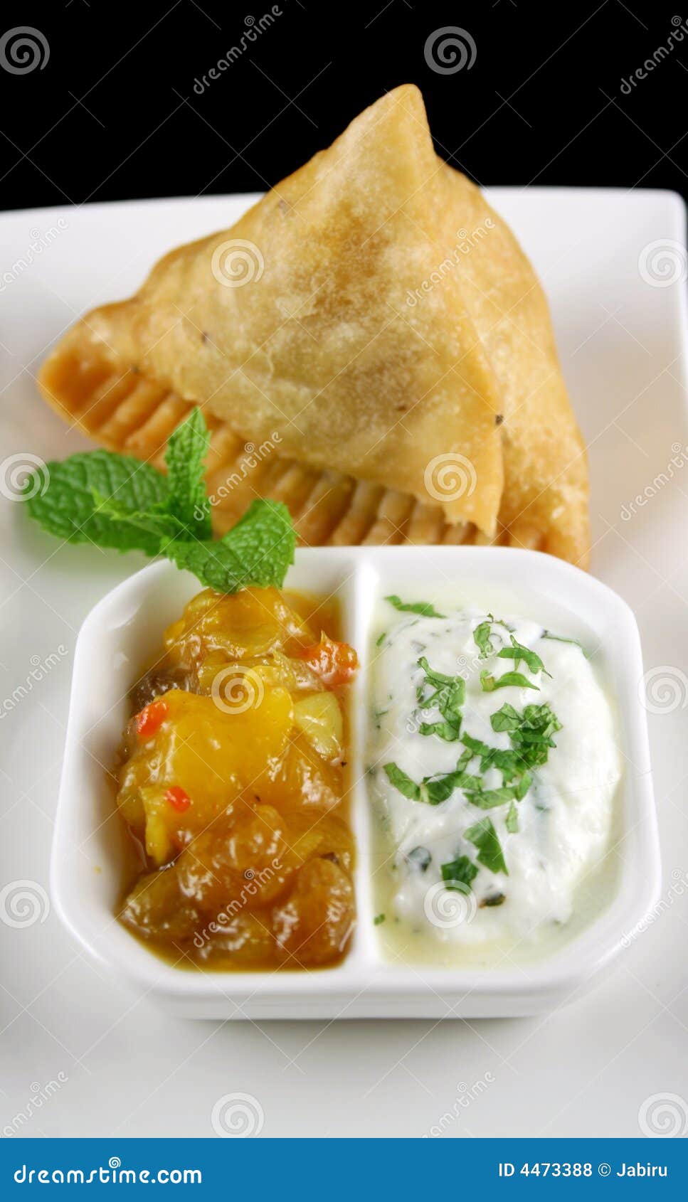 Indian Samosa 2 stock photo. Image of dining, chutney - 4473388