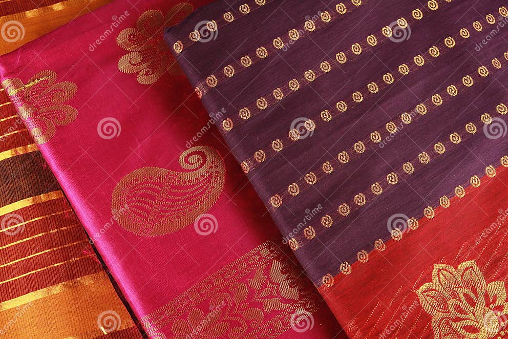 Indian Saree design. stock image. Image of textured, fabric - 19704685